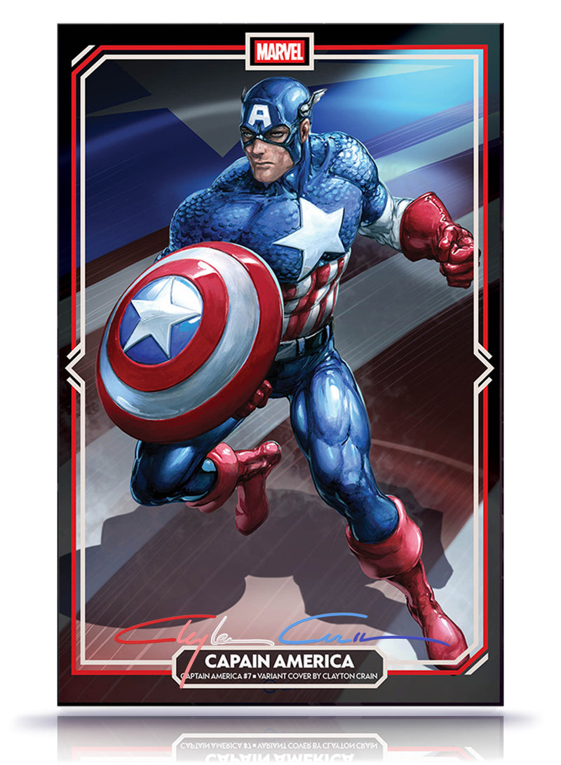 PREORDER: Captain America No. 7 Patriotic Signature w/COA – Clayton Crain